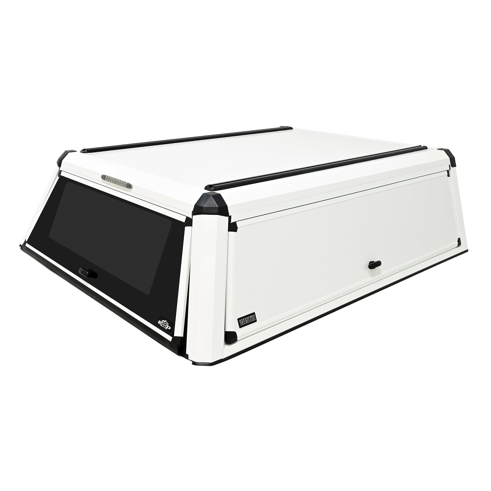 Westin EXP Aluminum Truck Topper - No Drill Installation, Full Gullwin
